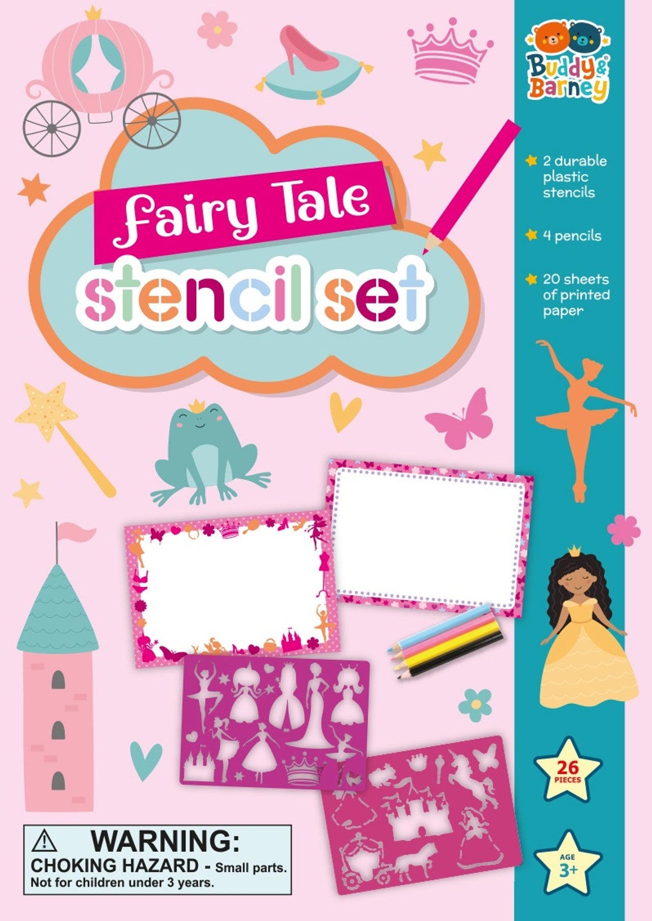 Buddy & Barney - Stencil Set Fairy Tale | Little Wishes Toys & Gifts